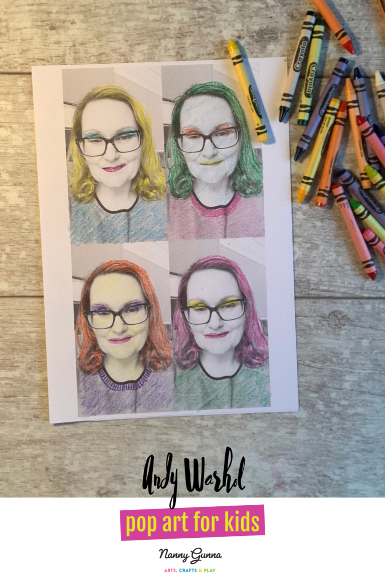 Andy Warhol pop art for kids | nanny_gunna